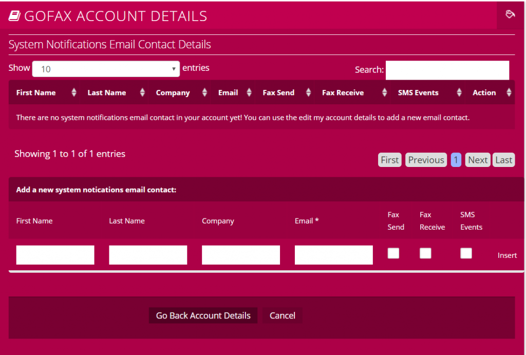 GoFax new features updates for fax & SMS